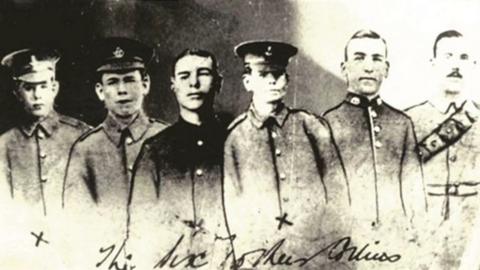 The Collins brothers: Waterford tribute to tragic WW1 family - BBC News