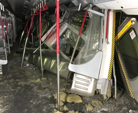 Hong Kong subway trains collide amid new signal system trials