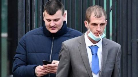 Edward Meenan: Three men jailed over father-of-nine's death - BBC News