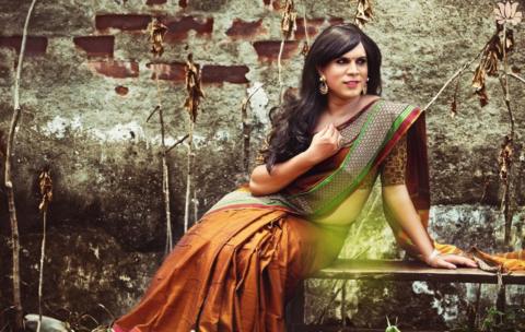 India's transgender sari models winning hearts - BBC News