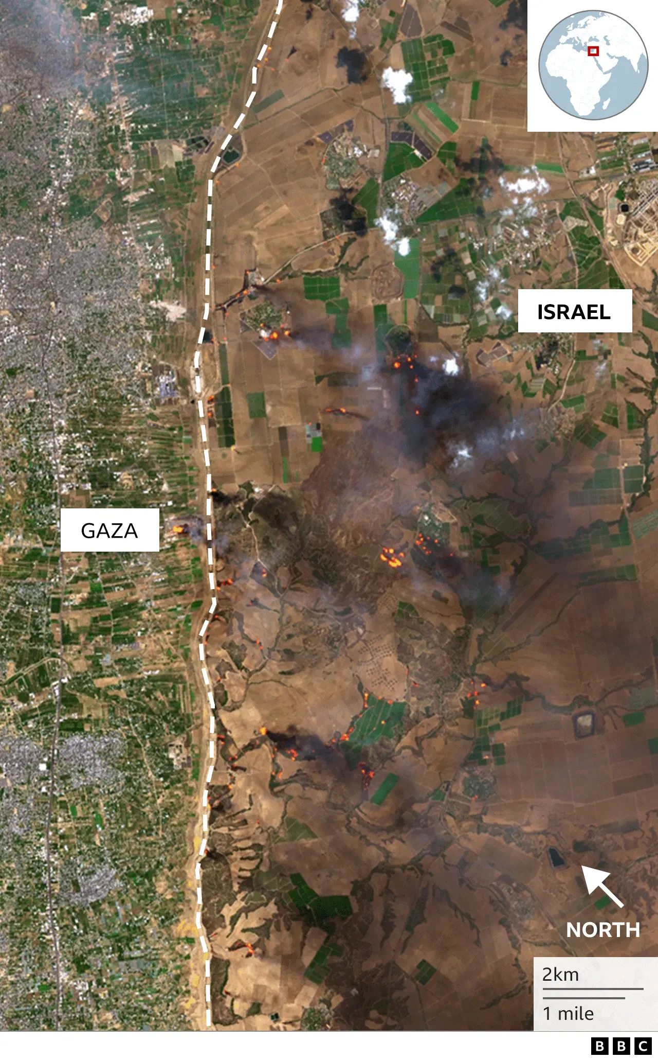 Footage and maps help build up picture of assault