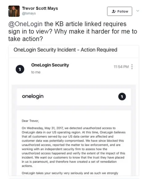 Password manager OneLogin hit by data breach
