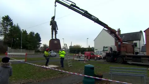 Statue marks 50 years since Ifton Colliery's closure