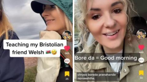 TikTok: Welsh speakers use social media to teach others - BBC News