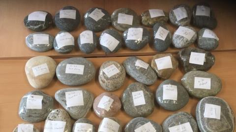 Stones collected from homes of sailors lost in Iolaire - BBC News