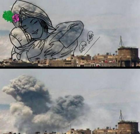 Images of hope, made from pictures of war - BBC News