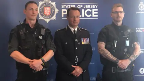 Jersey police officers honoured for saving lives of stab victims
