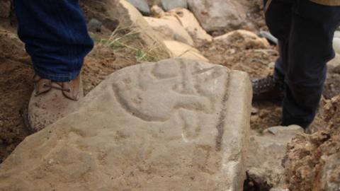 Scotland's carved Pictish stones re-imagined in colour - BBC News