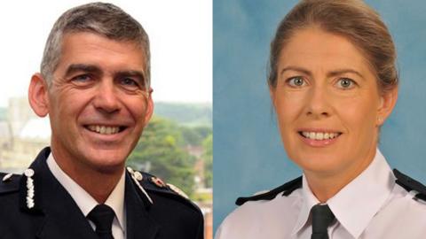 Married Avon and Somerset police chiefs' roles defended - BBC News