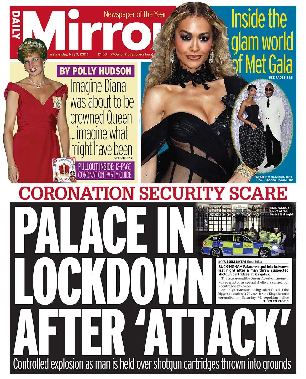 'Lockdown at Palace' and 'AI claims first scalp'