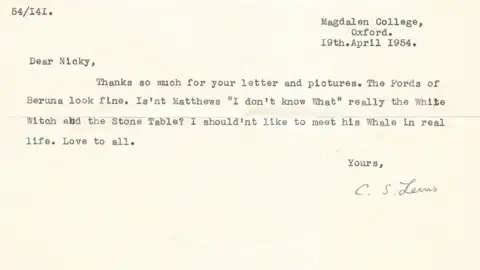 Narnia creator CS Lewis's letters to children go on sale