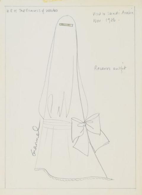 Design for Princess Diana's 'burka with a bow' on sale - BBC News