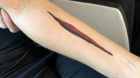 Halloween: How to do a simple face paint wound - BBC Newsround