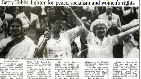 Betty Tebbs: Women's rights activist dies aged 98 - BBC News