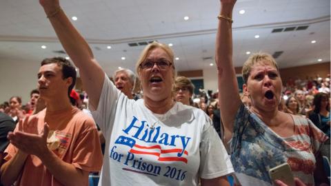 Trump fans: Steadfast amid deluge of negative press - BBC News