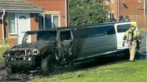 Birmingham: Limo 'bursts into flames' on prom night