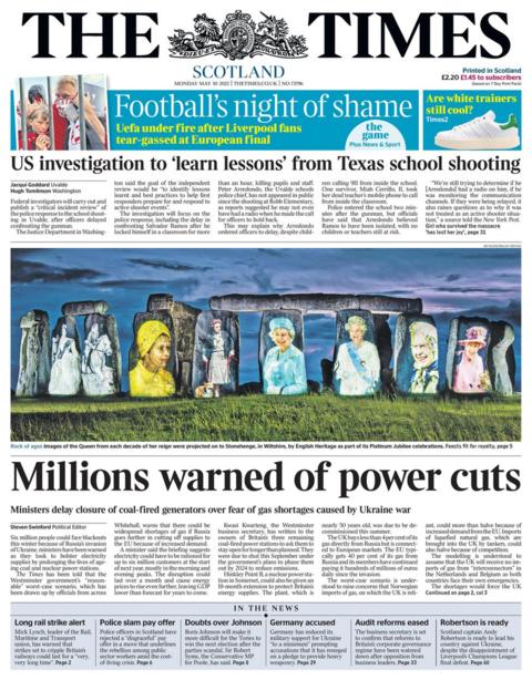 Scotland's papers: Vision to link isles and millions face power cuts ...