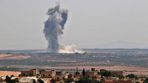 Syria war: US missile strike on 'al-Qaeda leaders' in Idlib - BBC News