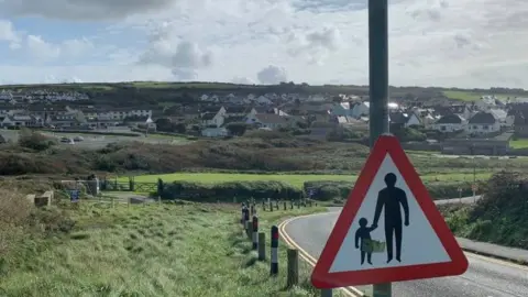 UFO sign in Spielberg Netflix series village Broad Haven