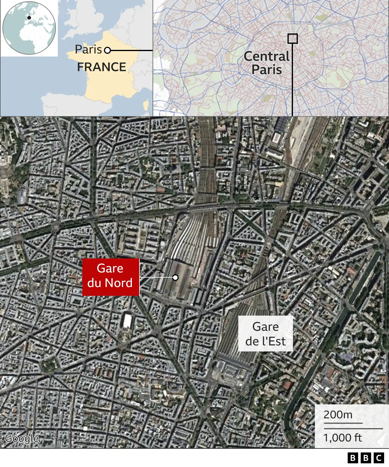 Gare du Nord: Six people injured in stabbing attack