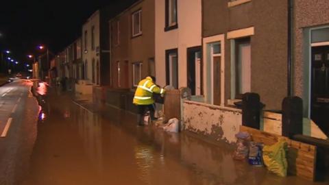 A596 Cumbria: Road closures amid flood prevention work - BBC News