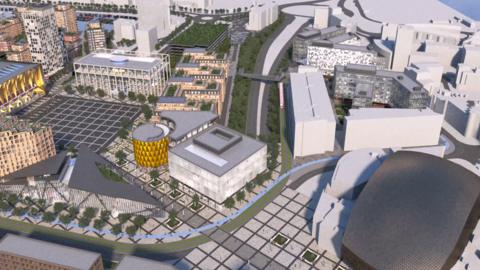 Cardiff Bay: Seven year 'masterplan' for Atlantic Wharf unveiled - BBC News