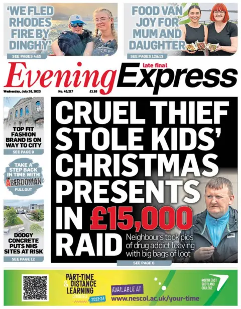 Scotland's papers: 'Depraved' murderer and ScotRail fares warning