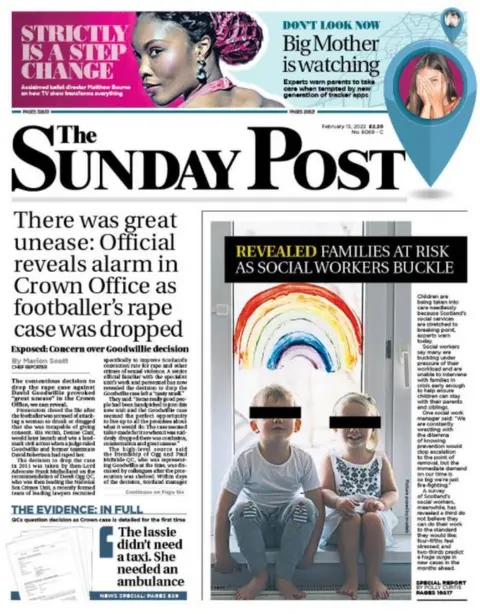 Scotland's papers: '48 hours to war' and footballer rape case claims