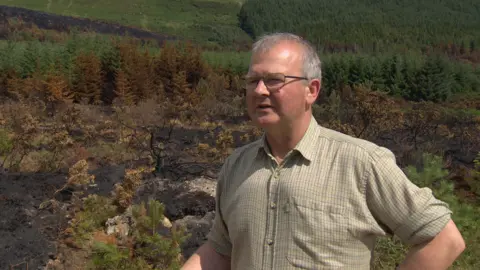 Tracking Scotland's wildfires from space