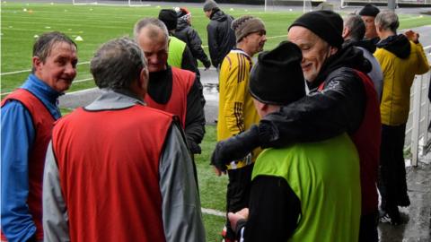 Walking football 'has helped save lives' - BBC News