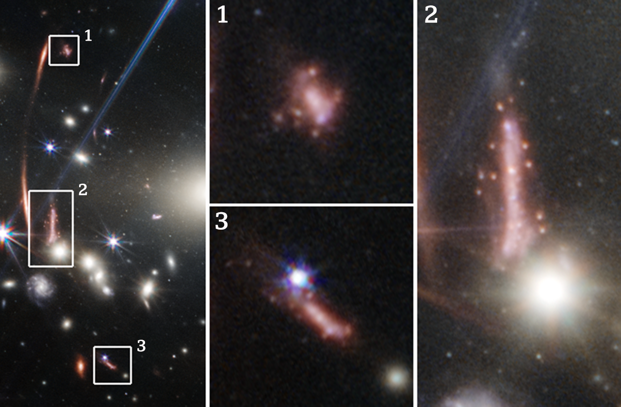 'Shiny, sparkly object' in James Webb space image - BBC News