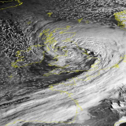 How Storm Doris looked from space - BBC News
