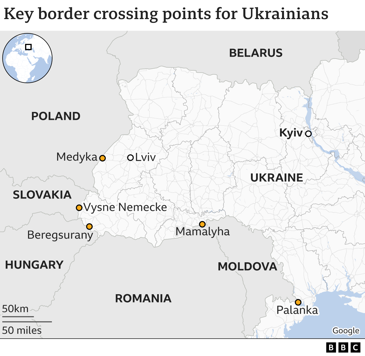 Ukraine conflict: Children on their own, parents stay behind - BBC News