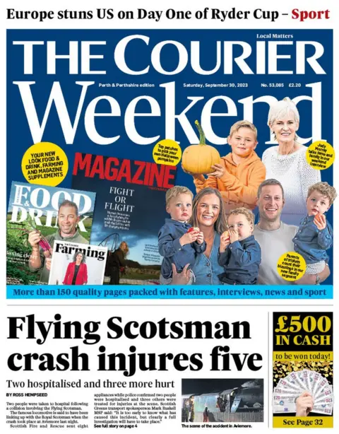 Scotland's papers: Ferry costs rise again and Flying Scotsman crash