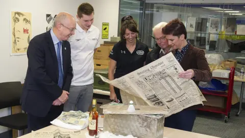 Stirling University time capsule reveals 1960s sporting relics