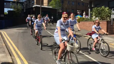 Sheffield Call The Midwife bike ride for maternity unit