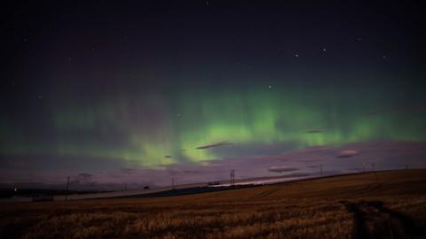Spectacular Aurora views down east coast - BBC News