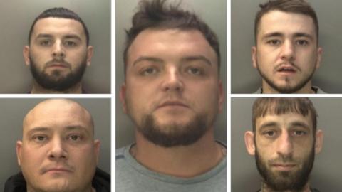 Birmingham gang jailed after being found with gun and knives - BBC News