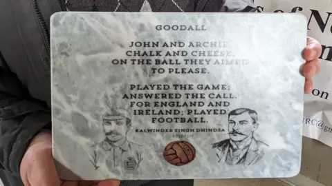 Archie Goodall: 'Forgotten' Derby County player gets headstone