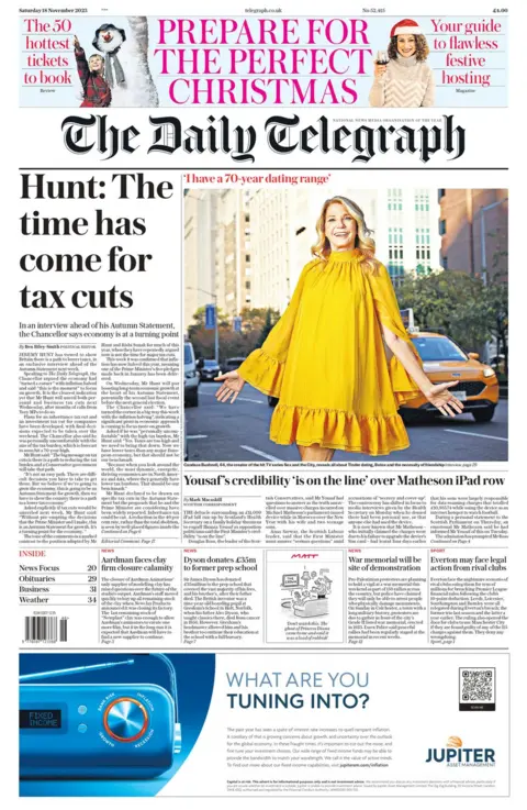 Scotland's papers: Matheson 'a blooming disgrace' and Hunt's tax cuts