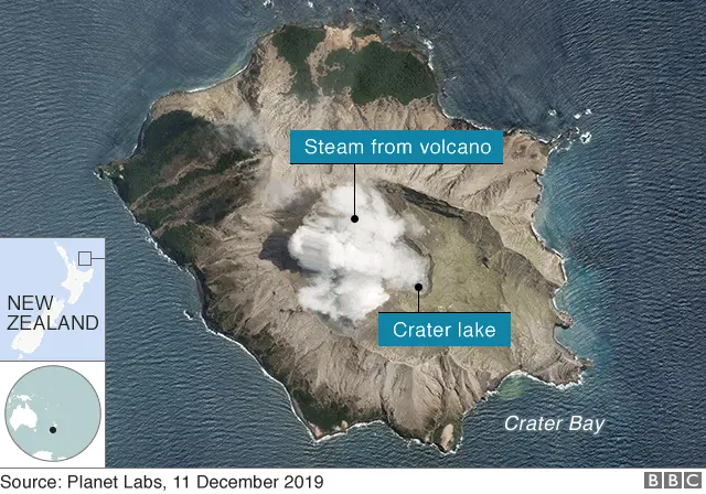 Volcano Eruption New Zealand Map