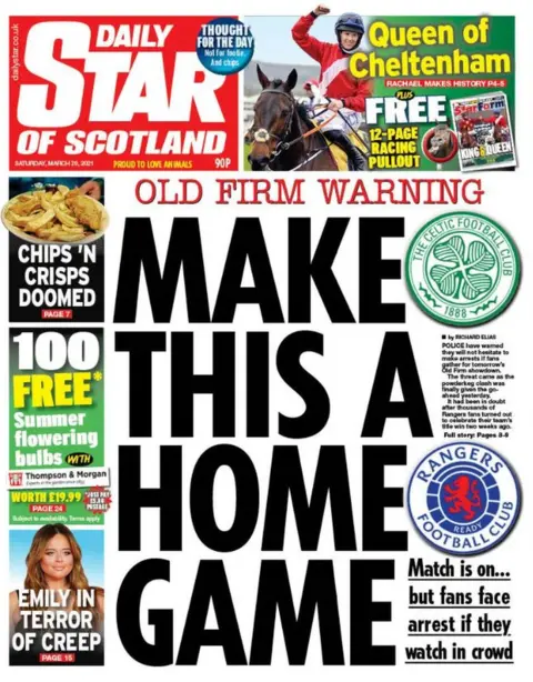Scotland's papers: Sturgeon 'smear' claims and Old Firm fan warning
