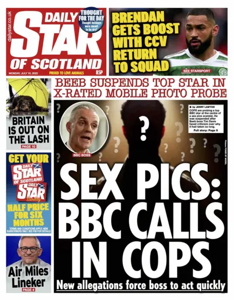 Scotland's papers: BBC suspends star and Yousaf poll 'setback'