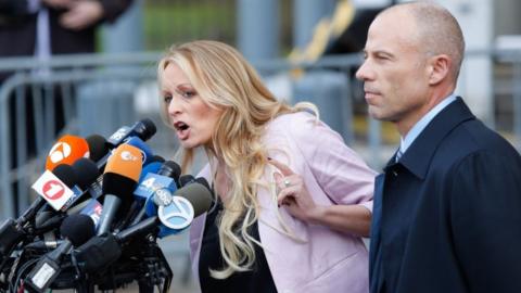 Stormy Daniels sues Trump over 'defamatory' tweet - BBC News