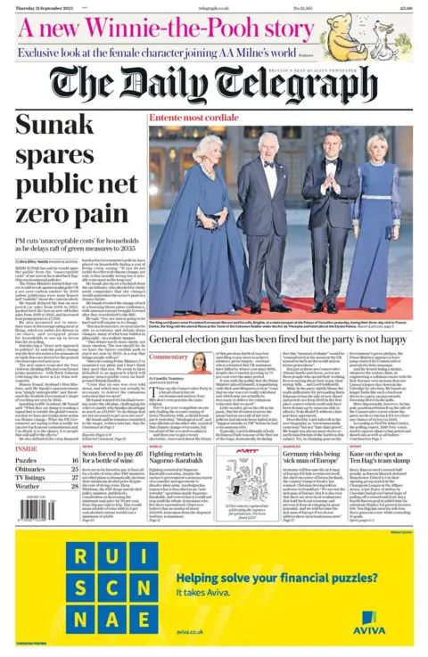 Scotland's papers: PM drops green pledge and alcohol price hike plan