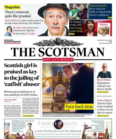 Scotland's papers: Greens to 'take down' SNP Budget and 'catfish' abuser