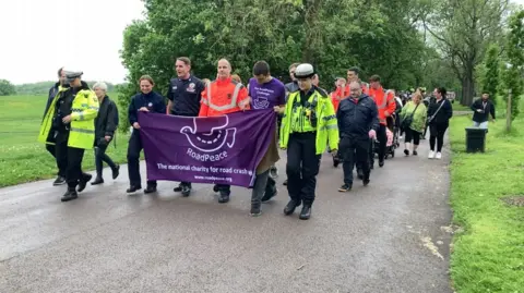 Manchester's Heaton Park walk honours road death victims