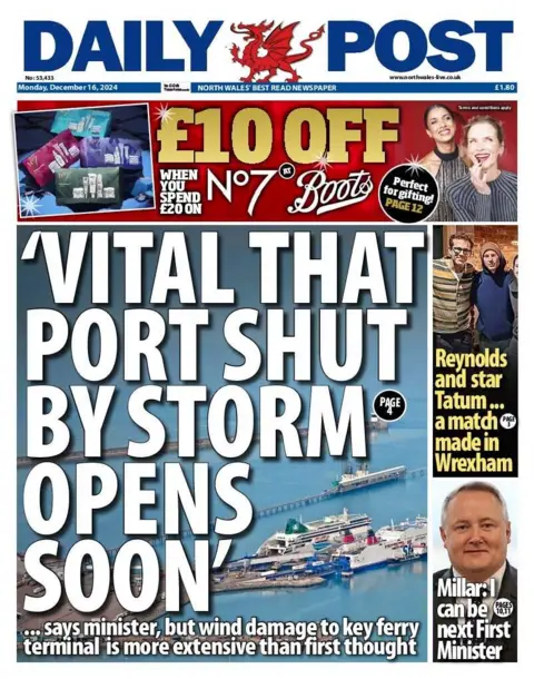 Wales' papers: Minister wants port open and worker sacked by WhatsApp
