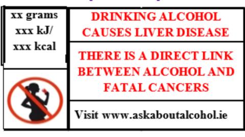 Cancer charity supports alcohol warning labels in NI - BBC News