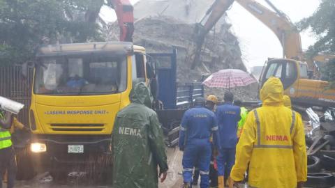 Lagos building collapse: How Lekki seven storey building fall down ...